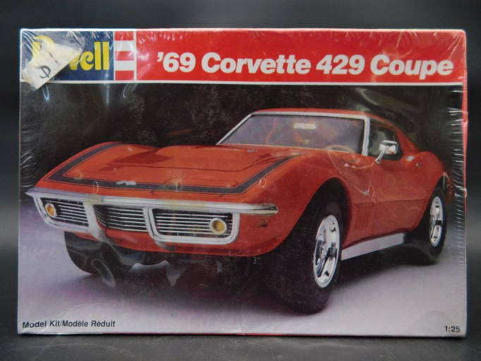REVELL 1969 CORVETTE 429 COUPE MODEL KIT VINTAGE ANTIQUE (#500322) on ...