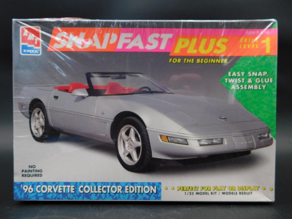 AMT SNAPFAST PLUS 1996 CORVETTE MODEL KIT VINTAGE ANTIQUE (#500324) on ...