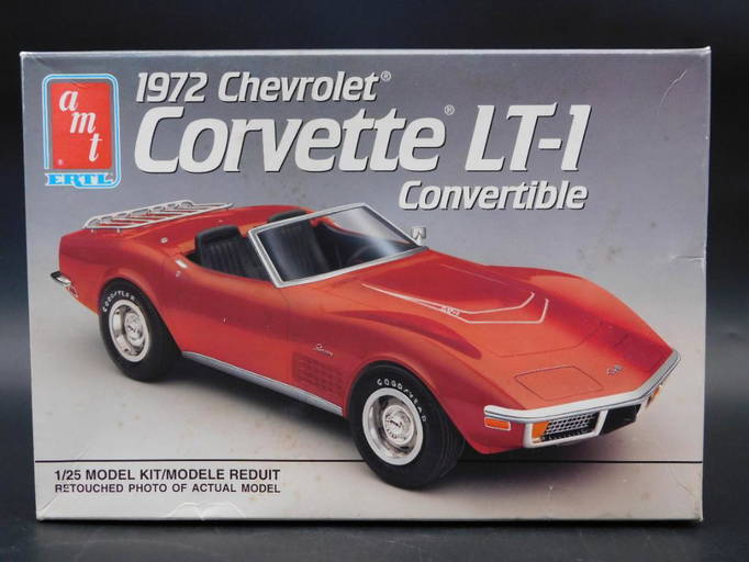 AMT 1972 CHEVROLET CORVETTE LT1 MODEL KIT VINTAGE ANTIQUE (#500342) on ...