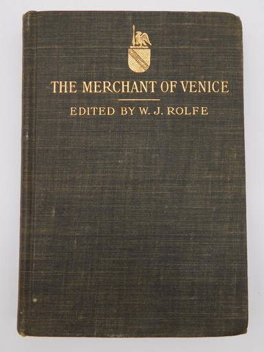 1903 THE MERCHANT OF VENICE BOOK BY WILLIAM SHAKESPEARE EDITED BY ...