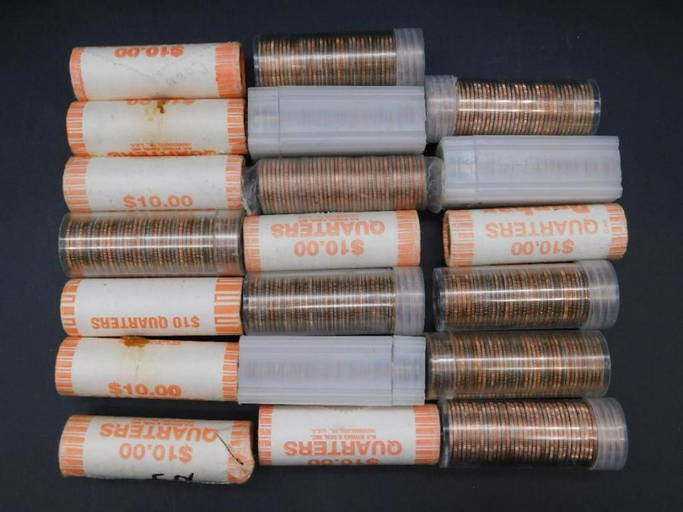 ROLLED QUARTERS MIXED YEARS NUMISMATIC COLLECTIBLE (#091186) on Jan 01 ...