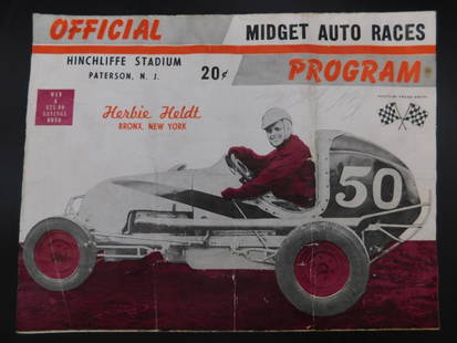 Dick Colvin Official Program Early Nascar Car Racing Photograph ...
