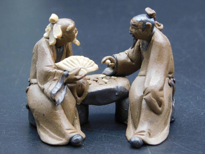 Chinese Mud Men Vintage Antique