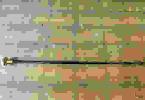 Bridges Walking Stick Cane With Brass Knob Vintage Antique Auction