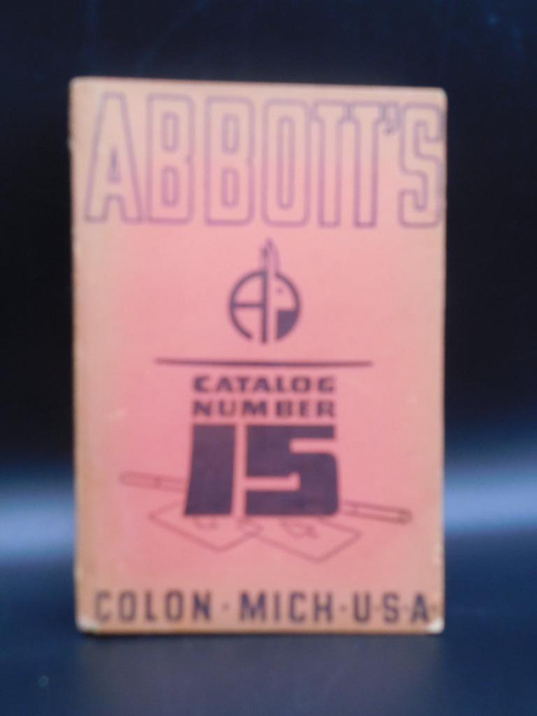 Abbotts Catalog Number 15 Book Vintage Antique Auction
