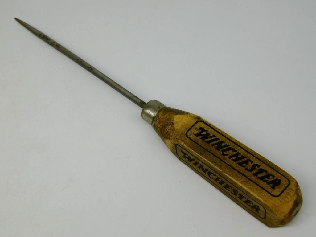 Winchester Brand Ice Pick Advertising Vintage Antique Tool Auction