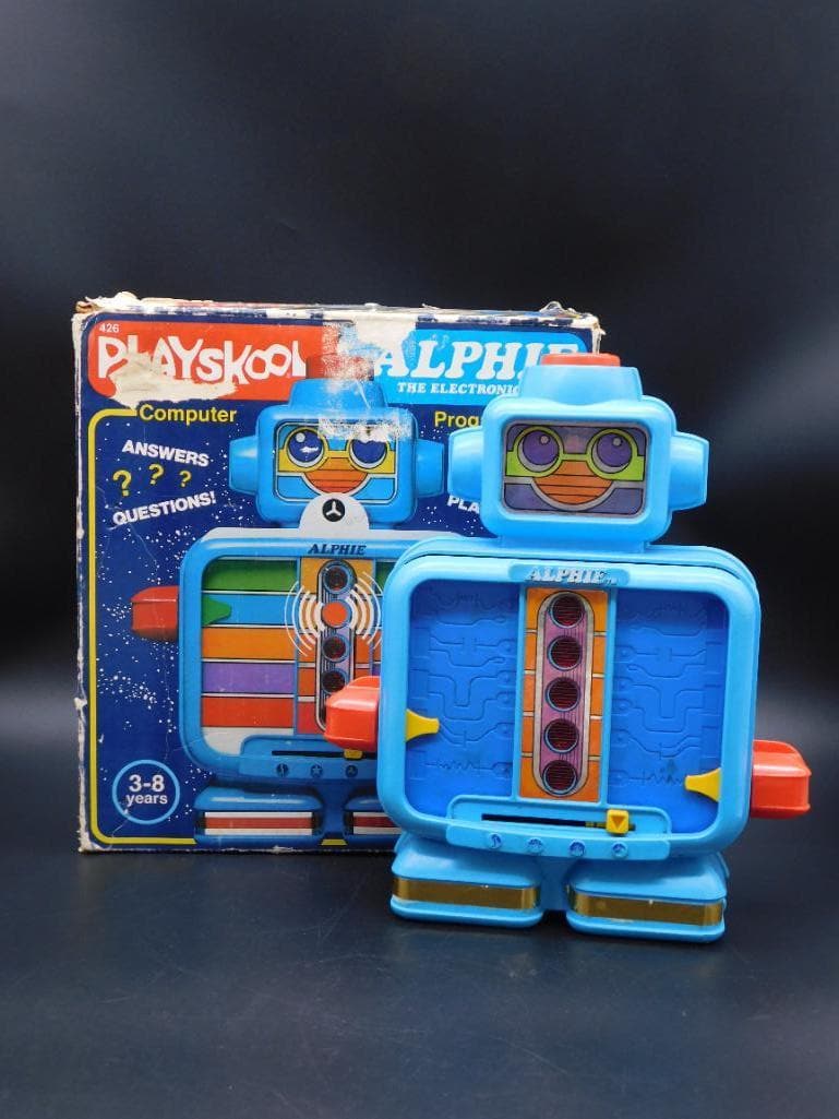 1978 Playskool Alphie Robot Toy Retro Vintage Antique Auction