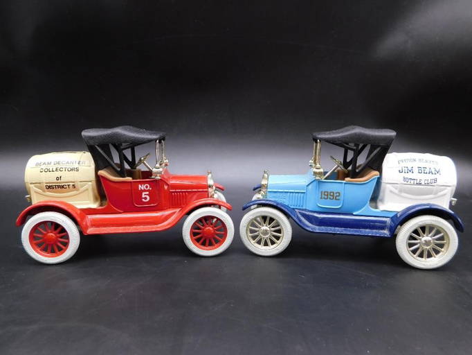 Jim Beam Ford Model T Decanters Vintage Antique