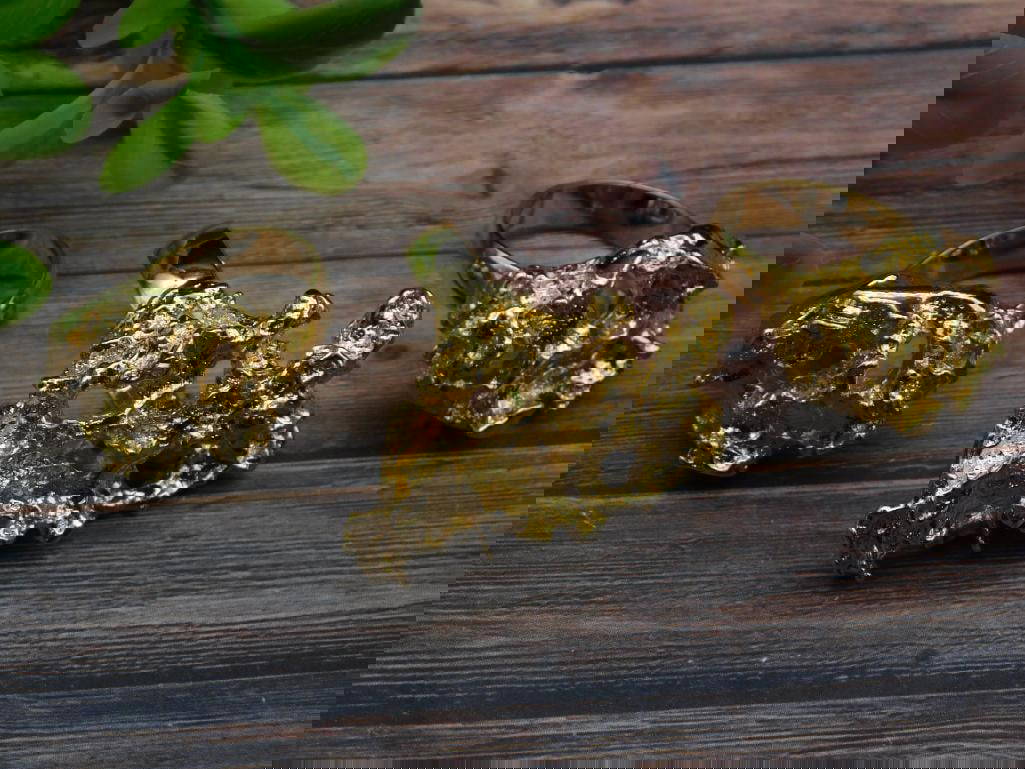 Hammered Gold Tone Rings Vintage Antique Auction