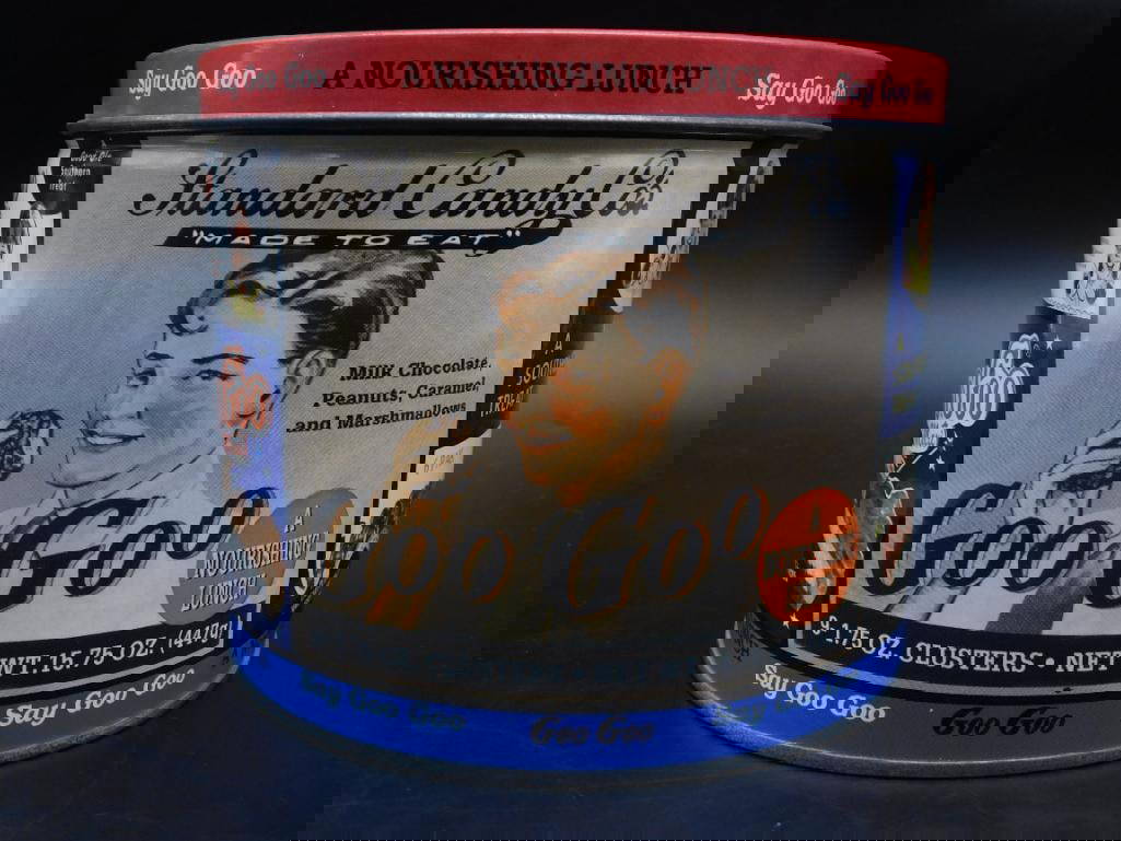 Goo Goo Candy Advertising Tin Vintage Antique Auction