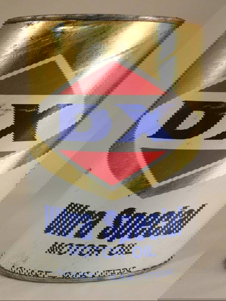 Dx Ultra Special Motor Oil Can Vintage Automobilia Antique Auction