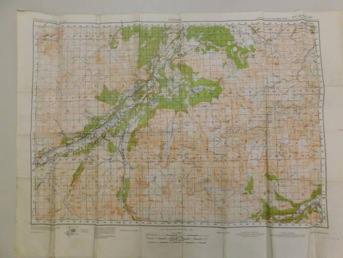 Kingussie Map Vintage Antique