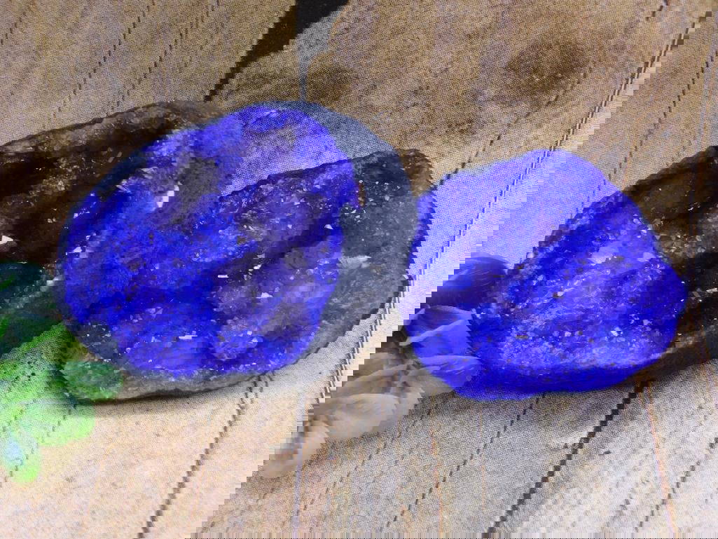 Blue Geode Rock Stone Lapidary Specimen Auction