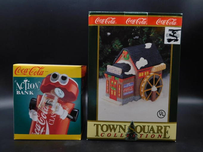 Coca Cola Action Bank And Town Square Collectible