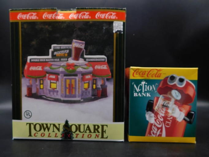Coca Cola Action Bank And Towns Square Collectible
