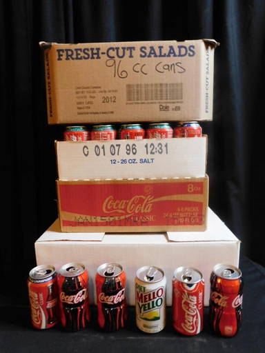 Coca Cola Mixed Bulk Can Lot