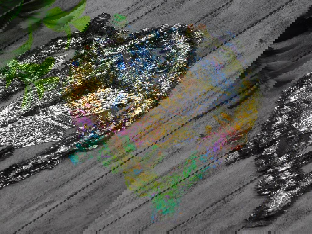 Bismuth Heart Rock Stone Lapidary Specimen Auction