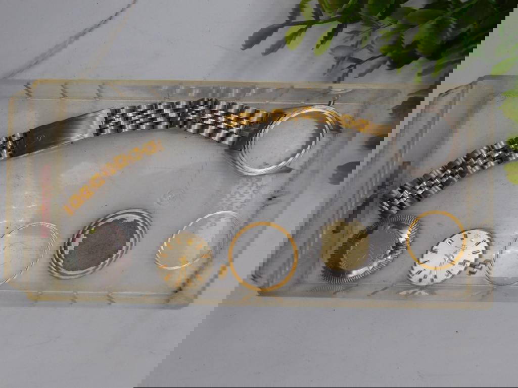 Mens Two-tone Watch Components And Rolex Included Parts Set Watchmaker ...