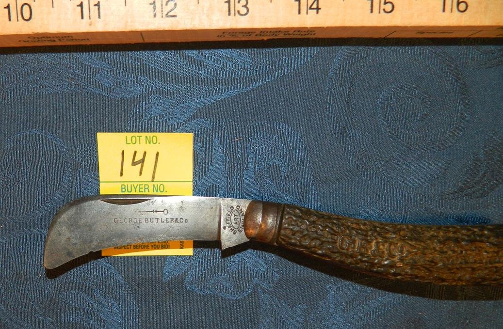 GEORGE BUTLER POCKET KNIFE SHEFFIELD G B & CO