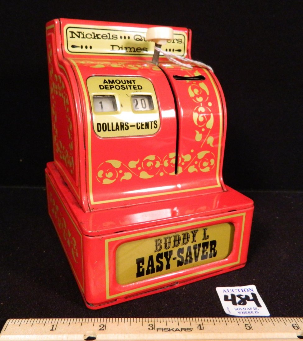 BUDDY L EASY SAVER BANK TOY TIN