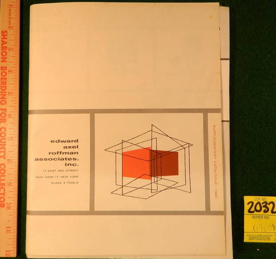 Edward Axel Roffman 1960 Furniture Catalog Mid Century