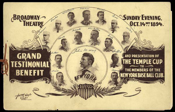 1894 Temple Cup Presentation Program - May 01, 2004 | Robert Edward ...