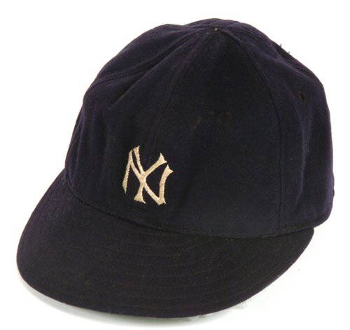 Ny Yankees Johnny Lindell Game Used Cap