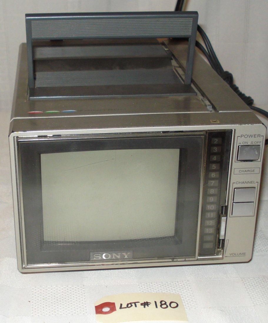Sony Trinitron 5-inch color tv