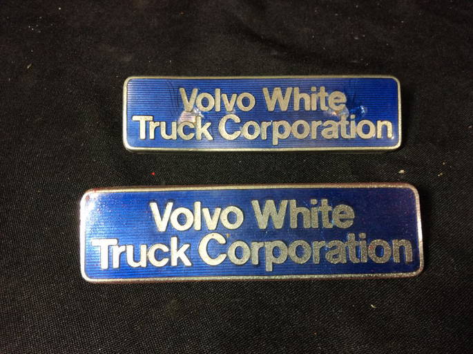 2 Volvo White Truck Corp. Labels