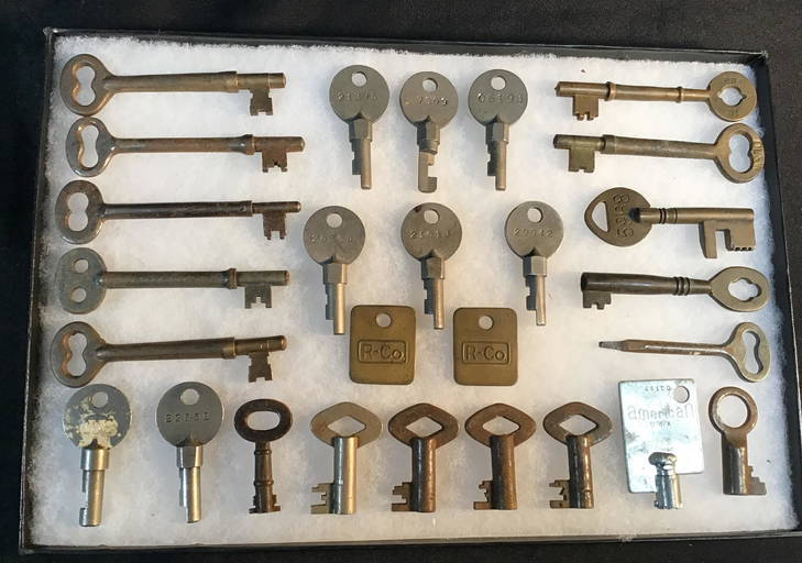 Vintage Railroad Key Collection