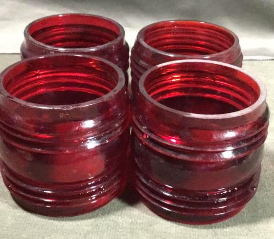 4 Vintage Red Railroad Lens . - Dec 13, 2022 | The Lodge Auction House ...