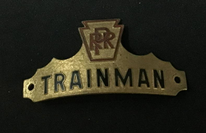 Vintage Pennsylvania Railroad Trainman Cap Label