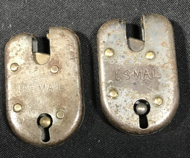 Us Mail Locks (2) Railroad Postal Bags Locks