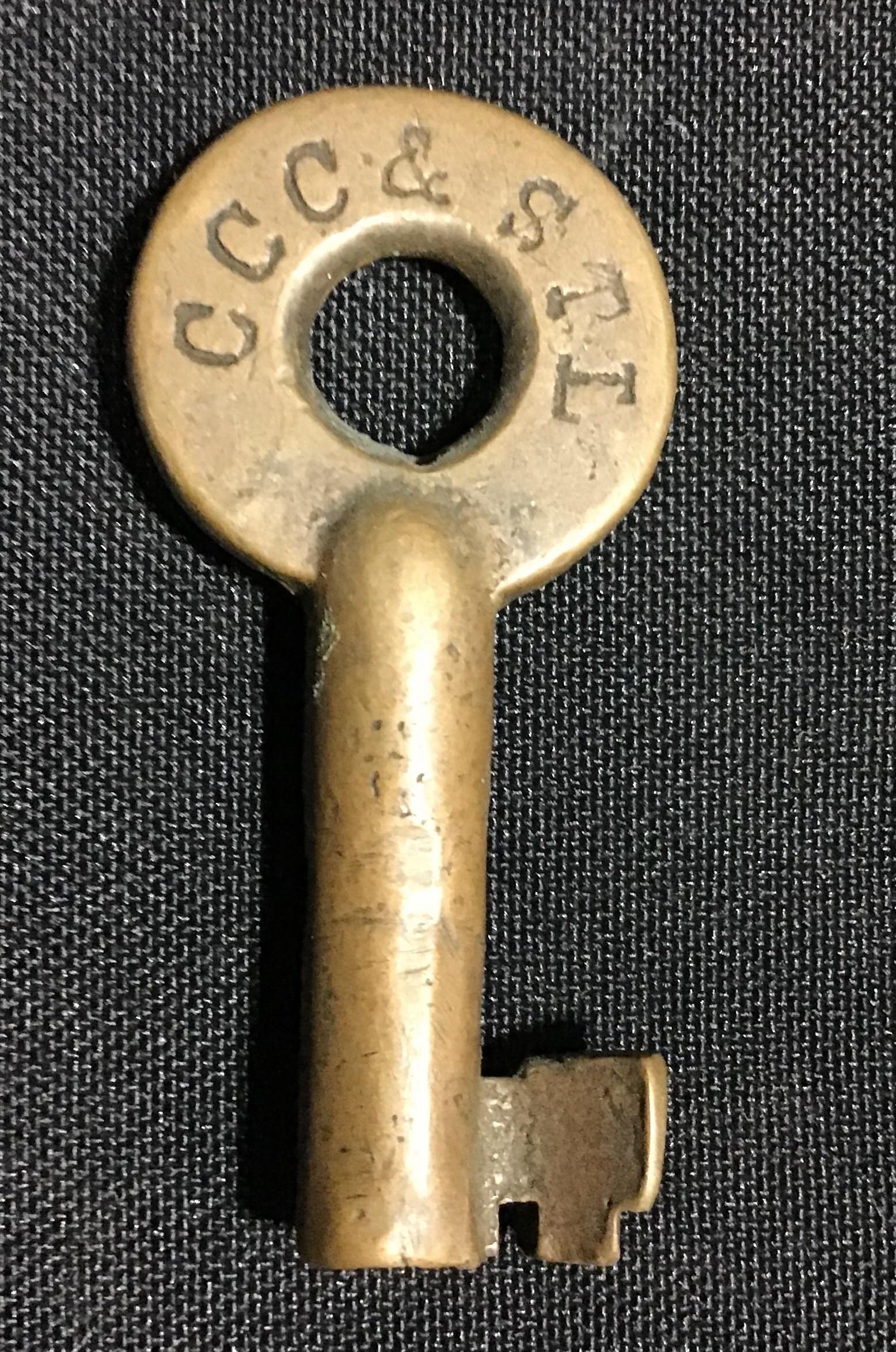 Cleveland, Cincinnati, Chicago & St. Louis Railway Ccc & Stl Railroad Key