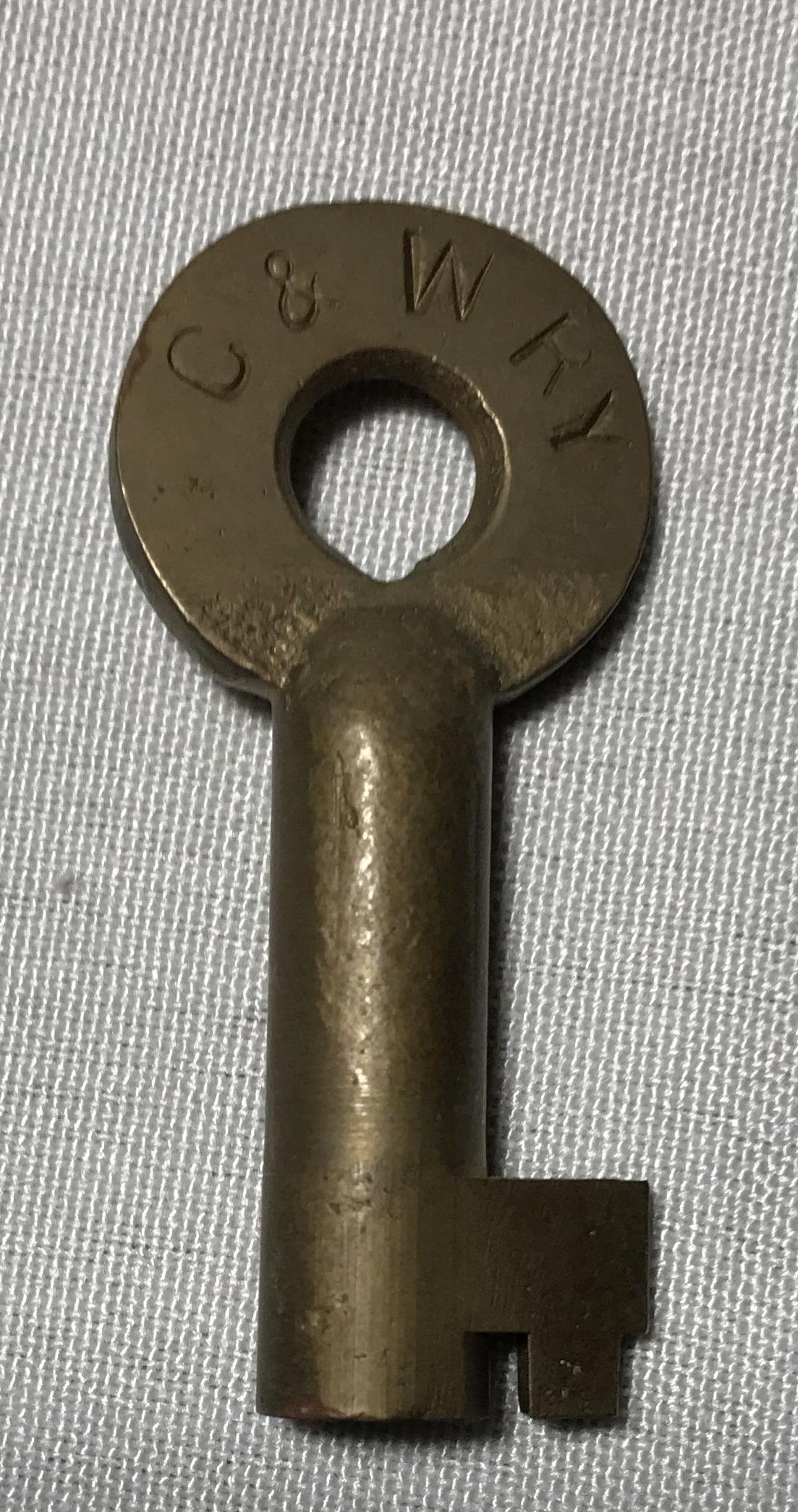 Railroad Key C W & R Y,