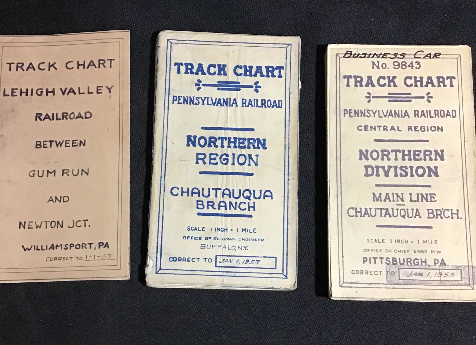 Track Chart Lehigh Valley Railroad Map 1950 Pennsylvania Railroad Track ...