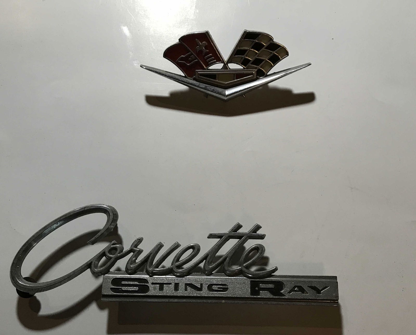 Vintage Chrome Corvette Tags Corvette Stingray And Corvette Flags