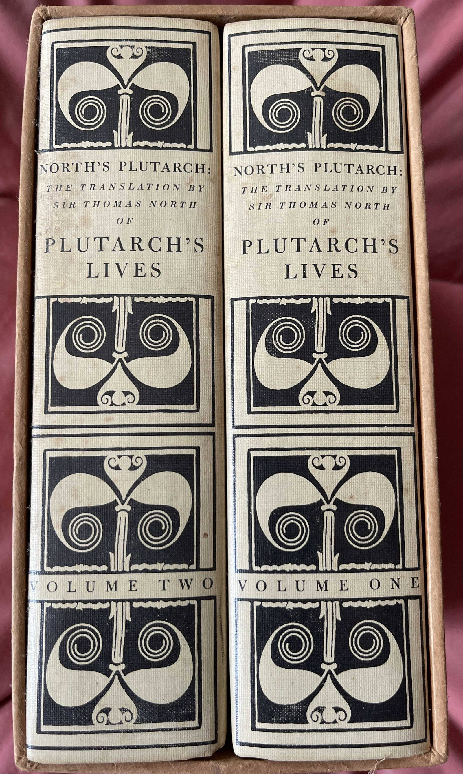 North Plutarchs Lives Book Collection (2 Books) Auction
