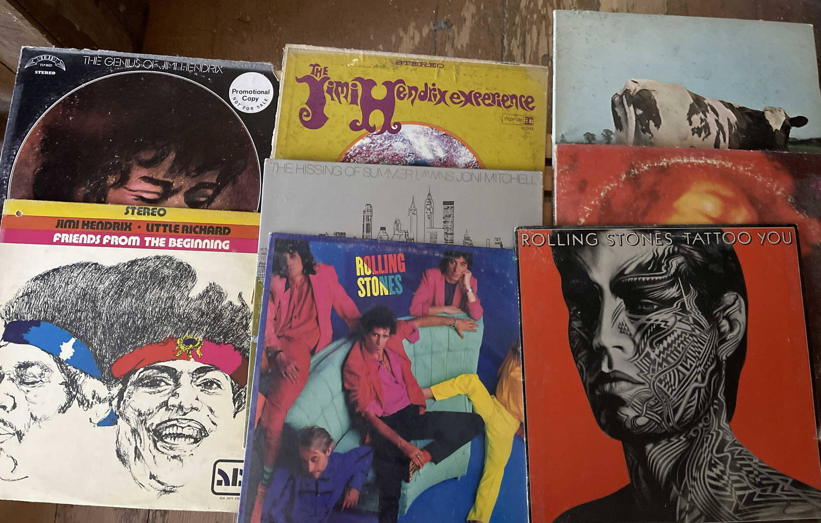 Jimi Hendrix , Joni Mitchell & The Rolling Stones Auction