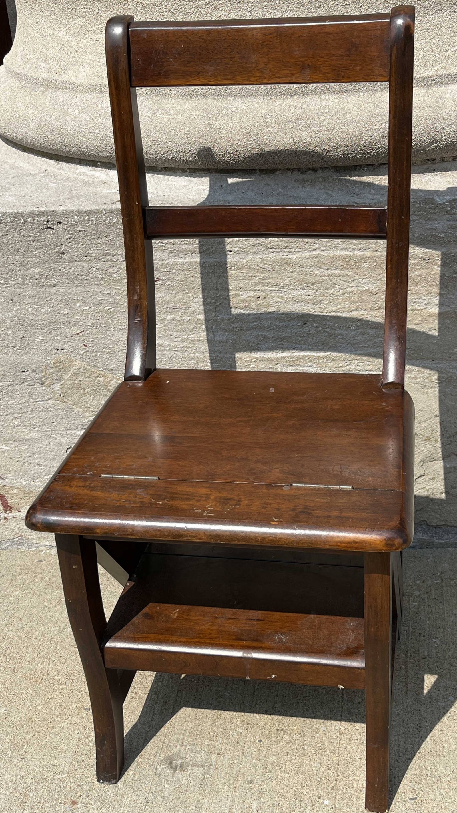 Vintage Library Ladder Chair Auction