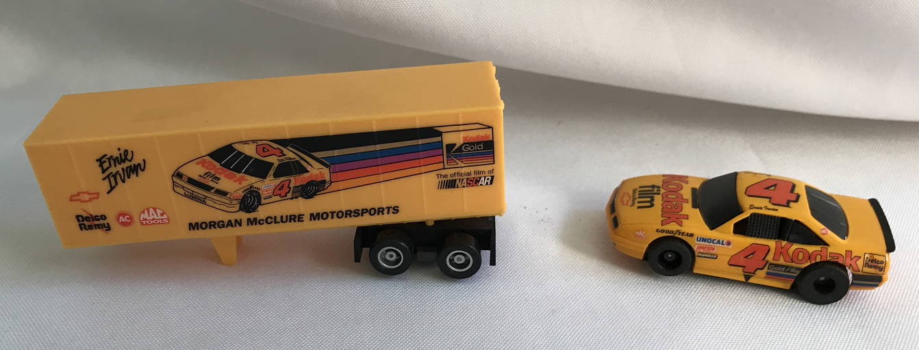 Tyco Kodak 4 Race Car & Trailer