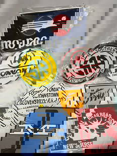 Vintage Metal Railroad Signs