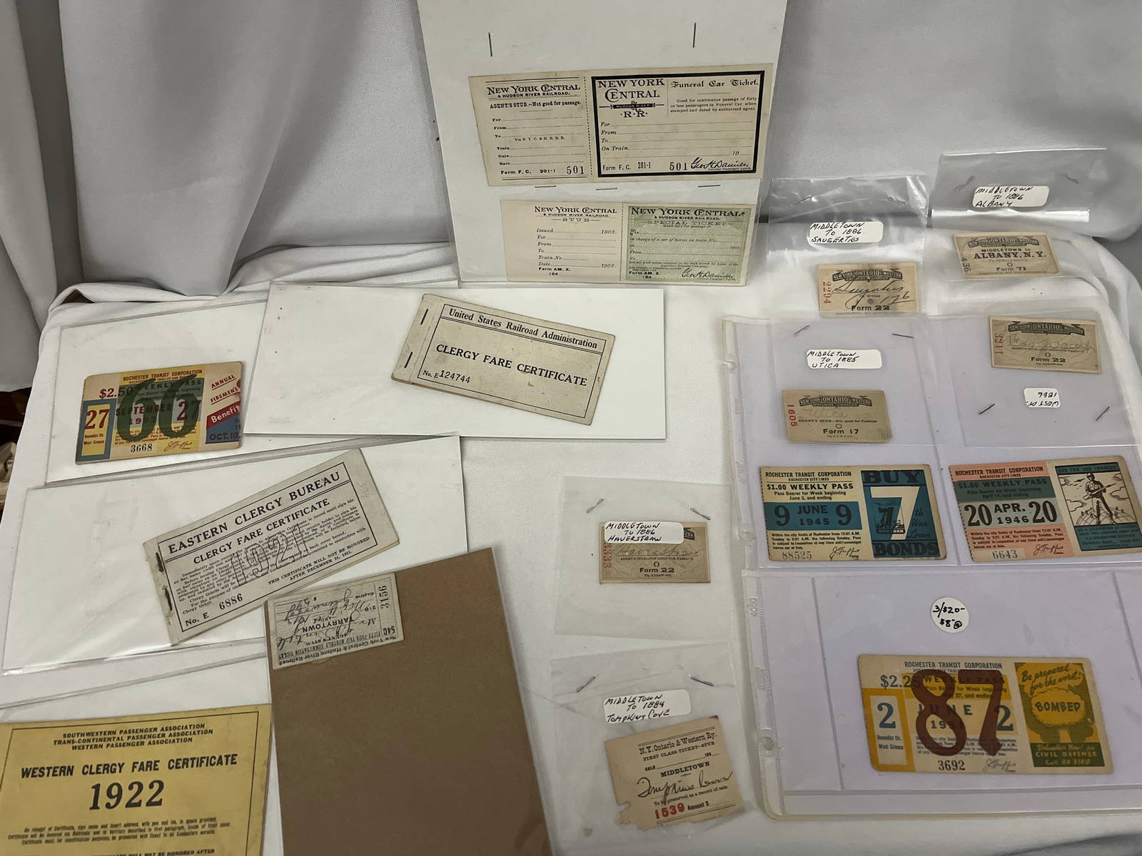 Vintage Railroad Tickets & Clergy Fare Auction