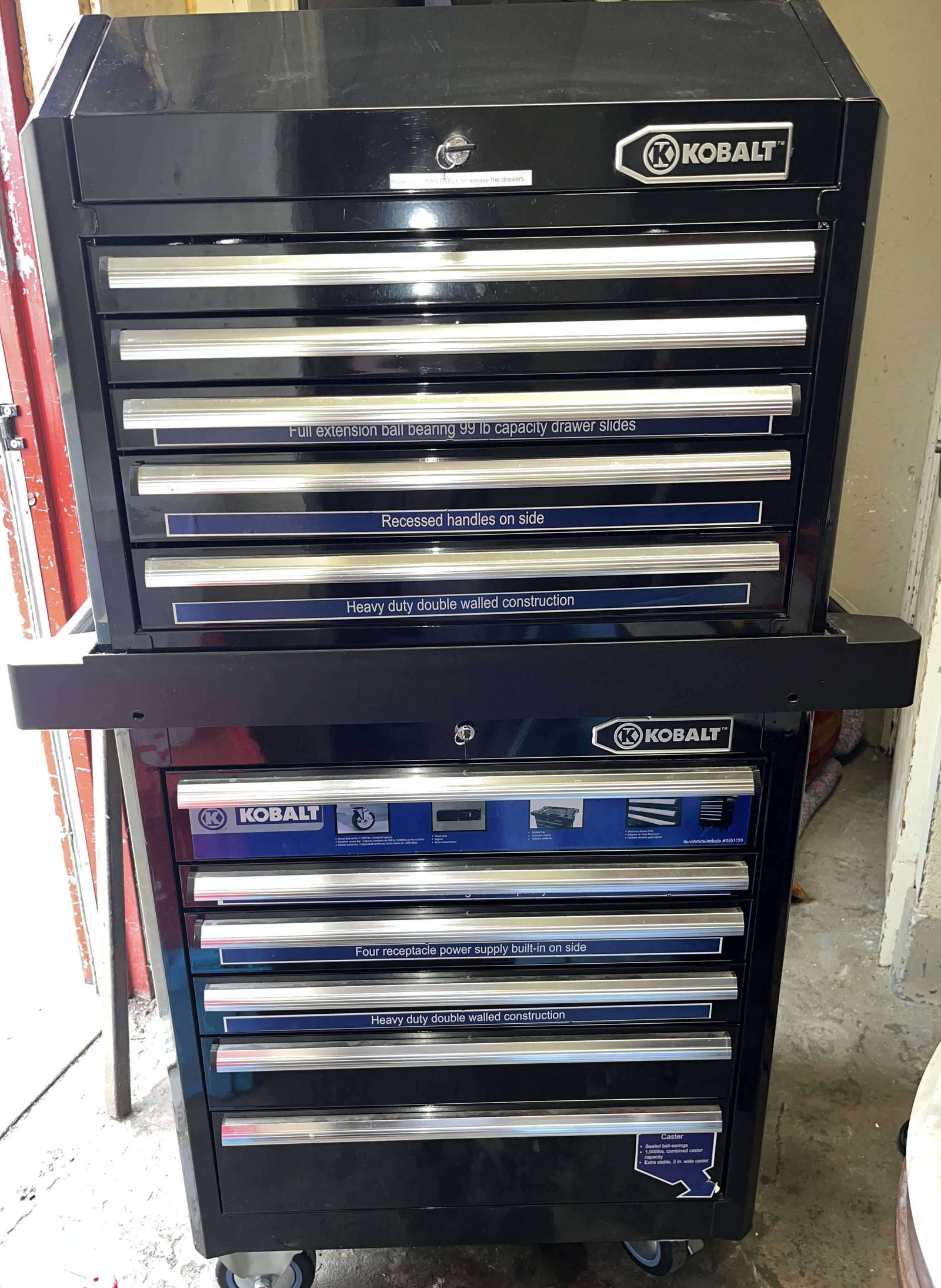 Kobalt Rolling Tool Chest W/ Keys Auction