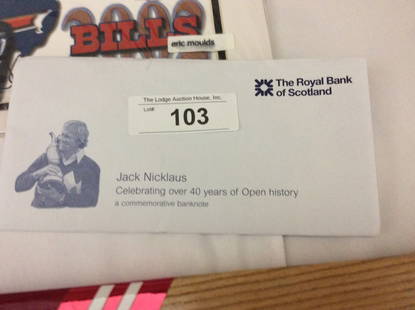 Jack Nicklaus Commemorative 5 Pound Note