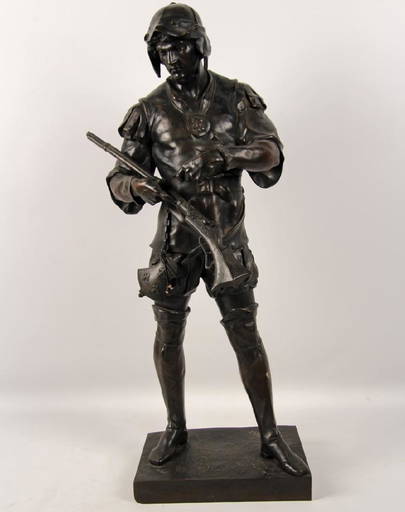 E. PICAULT, FRENCH BRONZE SCULPTURE OF HUNTER - Nov 05, 2017 | CLEMENTS ...