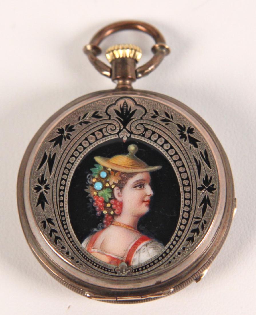 ANTIQUE LADIES POCKET WATCH BY JULES MATHEY