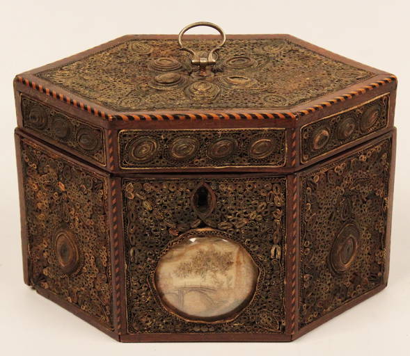 MAHOGANY ROLLED PAPER ENGLISH TEA CADDY - Sep 25, 2021 | CLEMENTS in TN