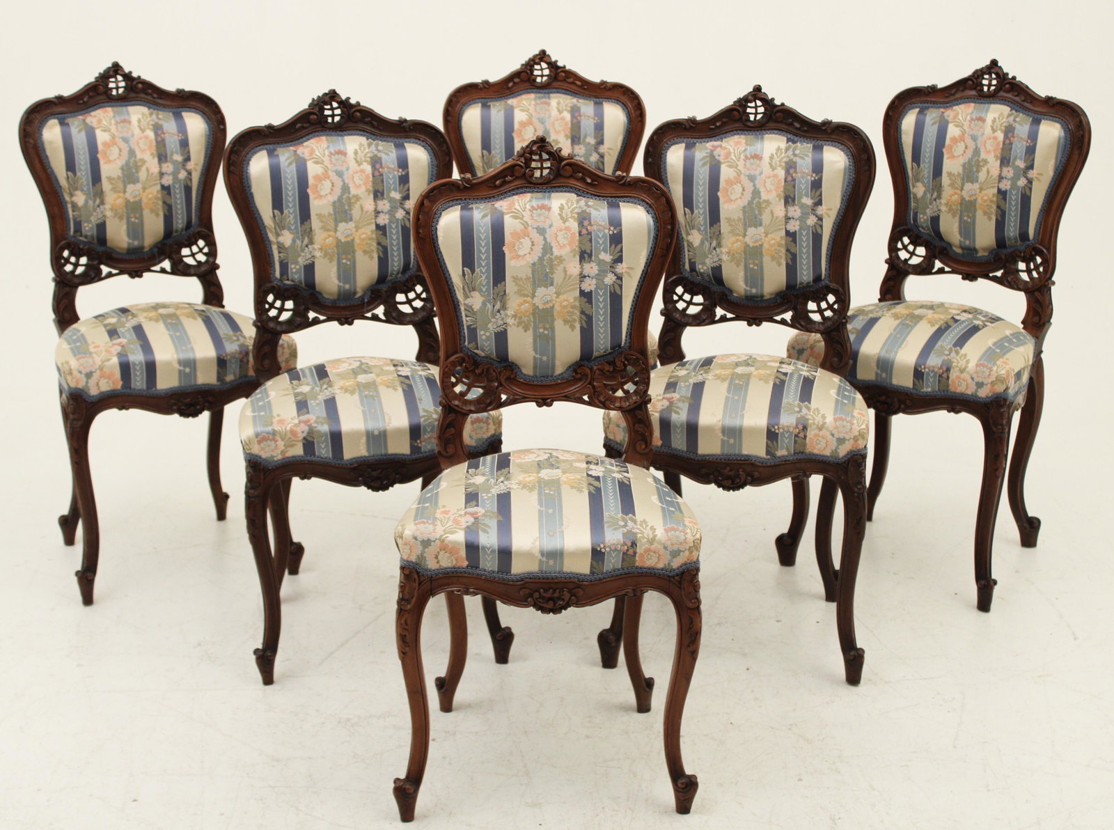 Group Of 6 Louis Xv Style Boudoir Chairs