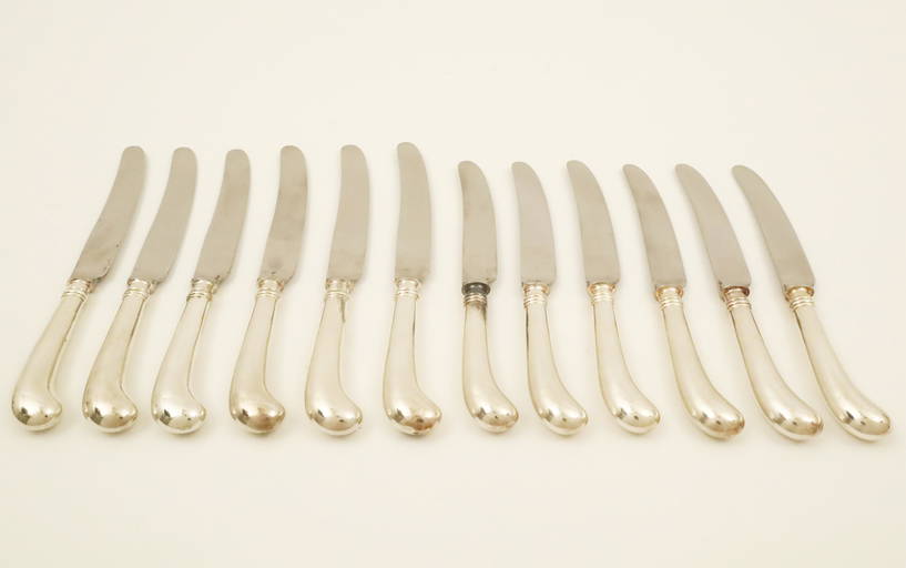 Lot of 12 Sheffield Silver Pistol Grip Knives - Aug 27, 2022 | CLEMENTS ...